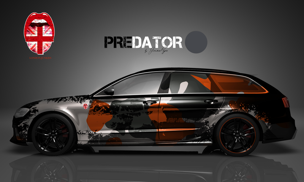 Audi RS6 Gumball Edition Car Wrapping Design "Predator" – London Junkies